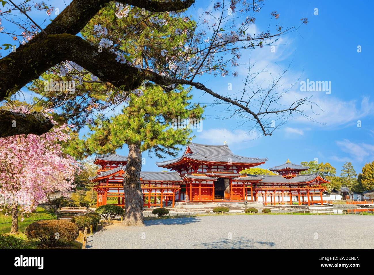 Kyoto, Japan - April 1 2023: The Phoenix Hall of Byodo-in Temple in ...