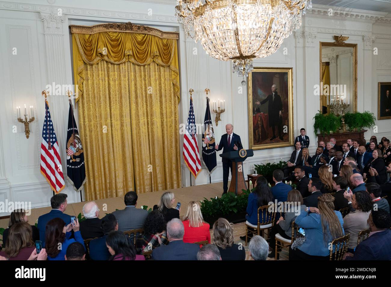 United States President Joe Biden welcomes mayors attending the U.S ...