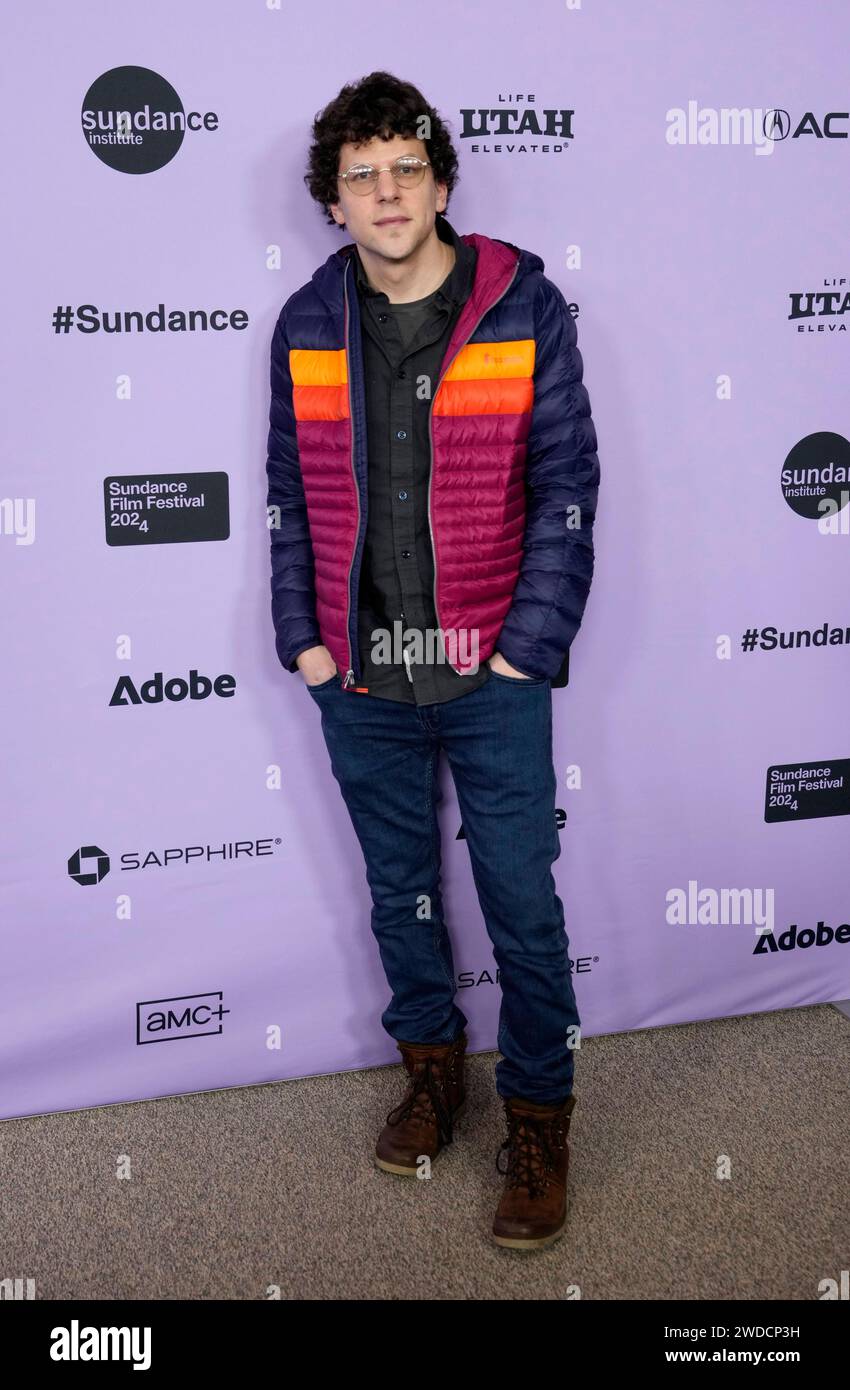 Jesse Eisenberg, a cast member in "Sasquatch Sunset," poses at the ...