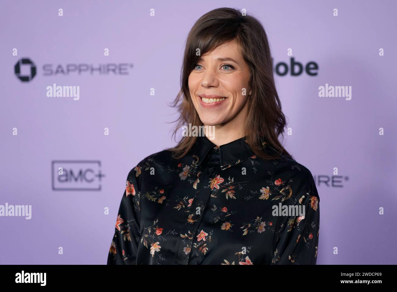 Nora Fingscheidt attends the premiere of "The Outrun" at the Library ...