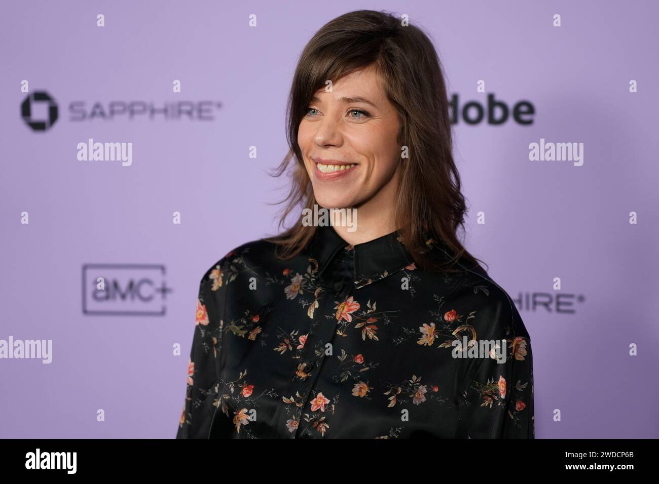Nora Fingscheidt attends the premiere of "The Outrun" at the Library ...
