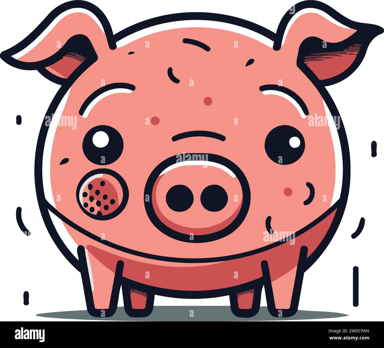 Rylybons Car Sticker Funny Piggy Pig Cartoon 2219cm Vinyl
