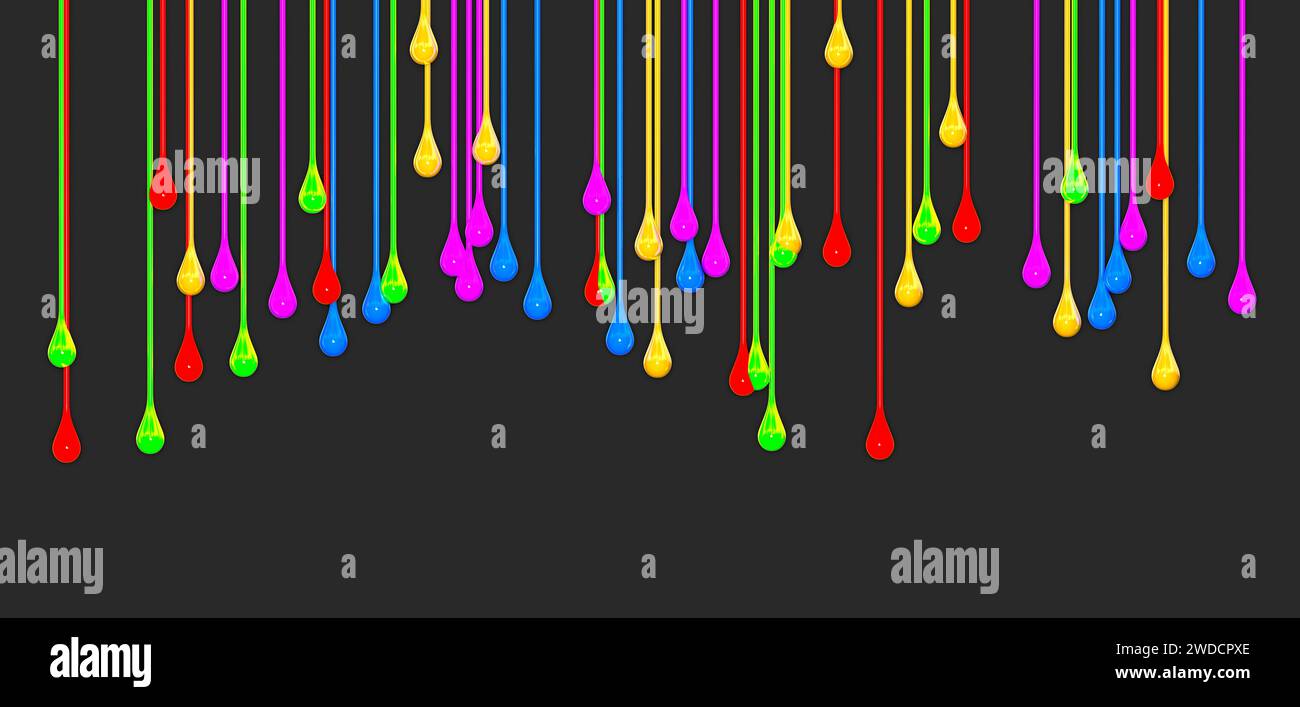 Drops paint different colors dripping hi-res stock photography and ...