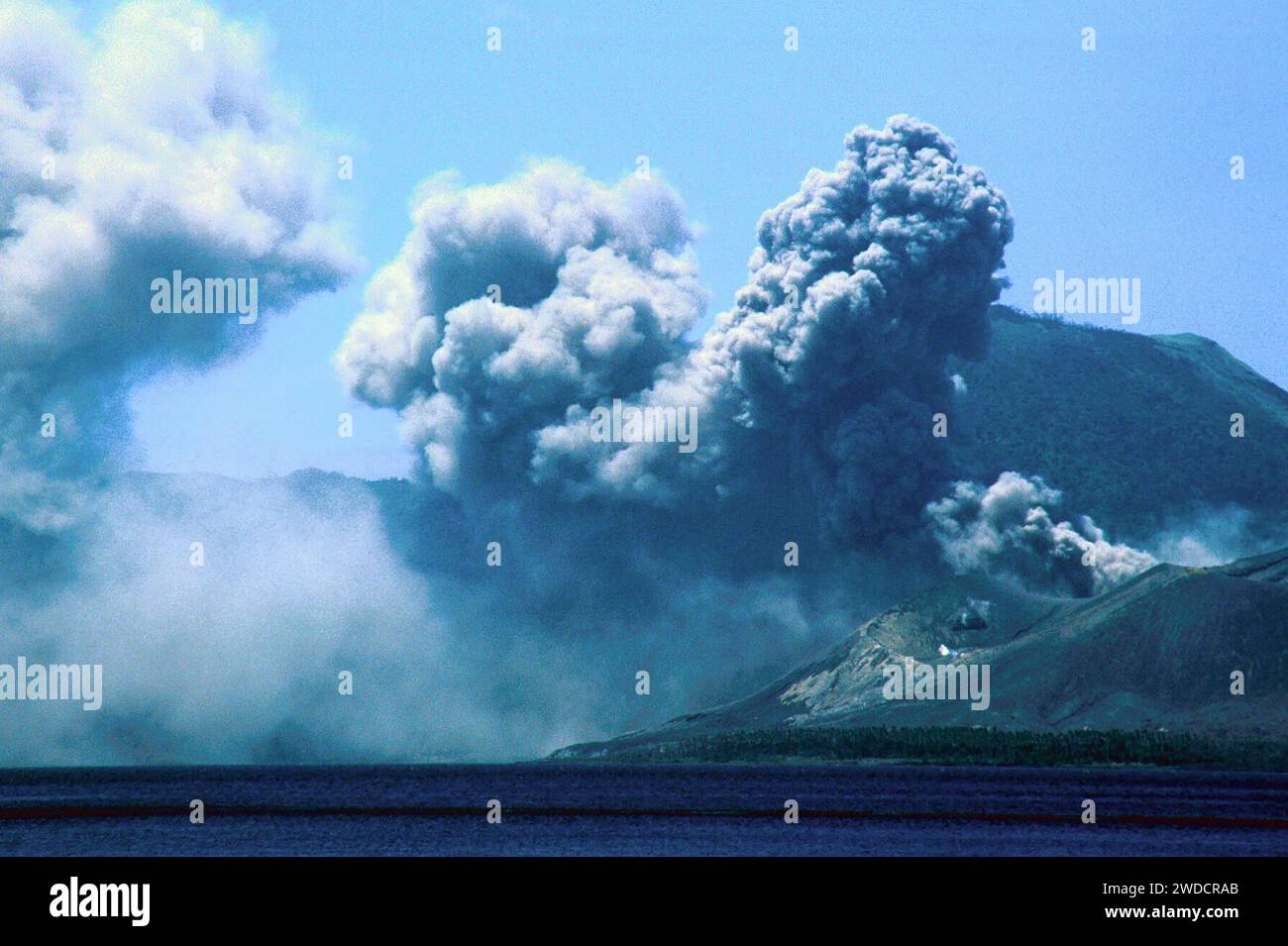 Erupting Rabaul Volcano through the Tavurvur vent, taken in 2000 ...