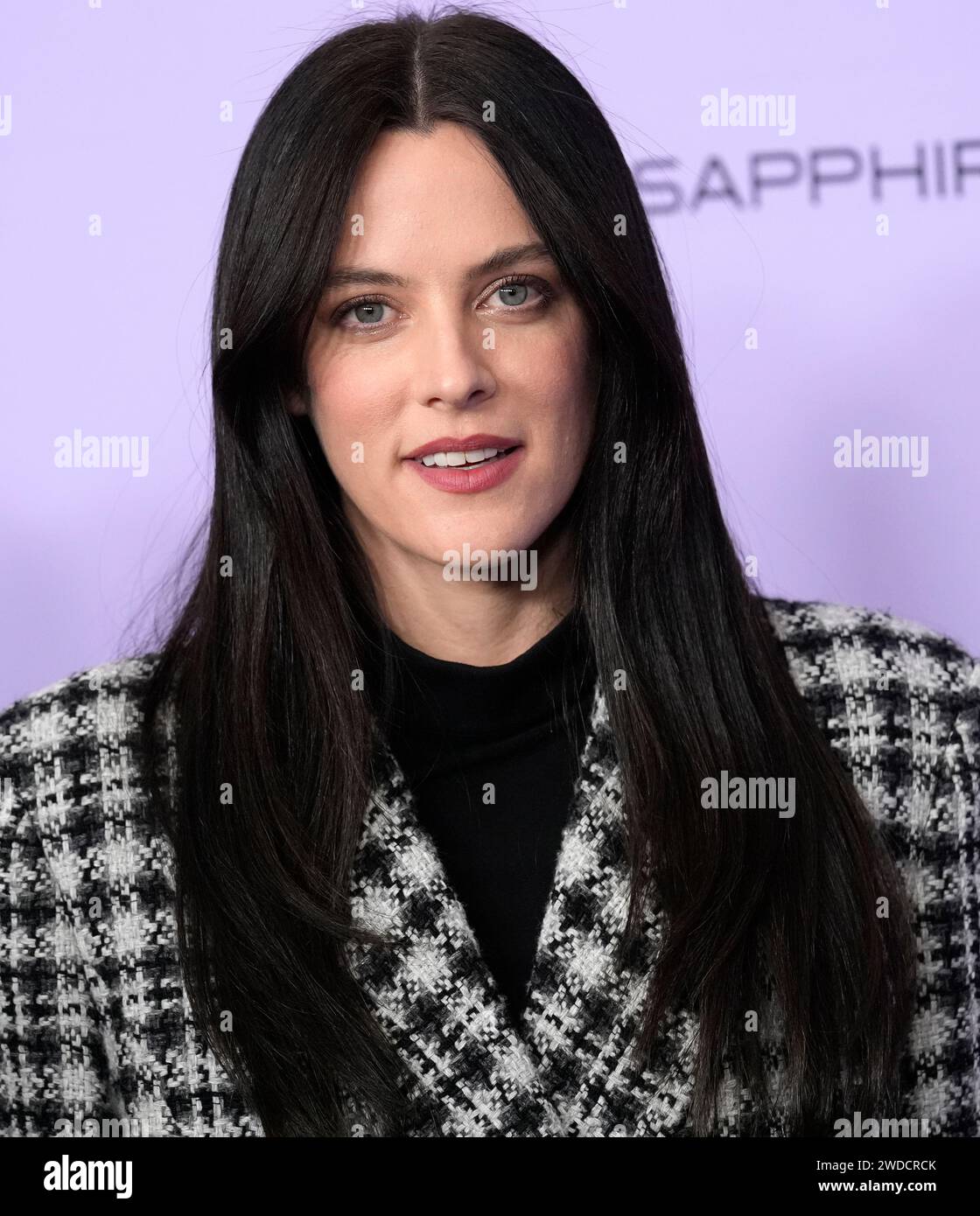 Riley Keough poses at the premiere of the film "Sasquatch Sunset" at ...