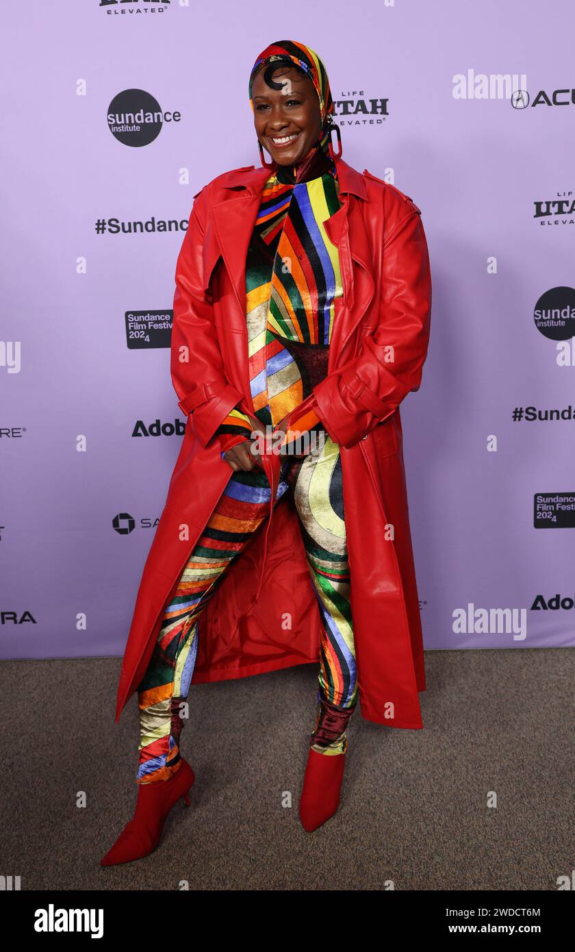 Park City, USA. 18th Jan, 2024. Neishea Lemle arriving to the “Freaky ...