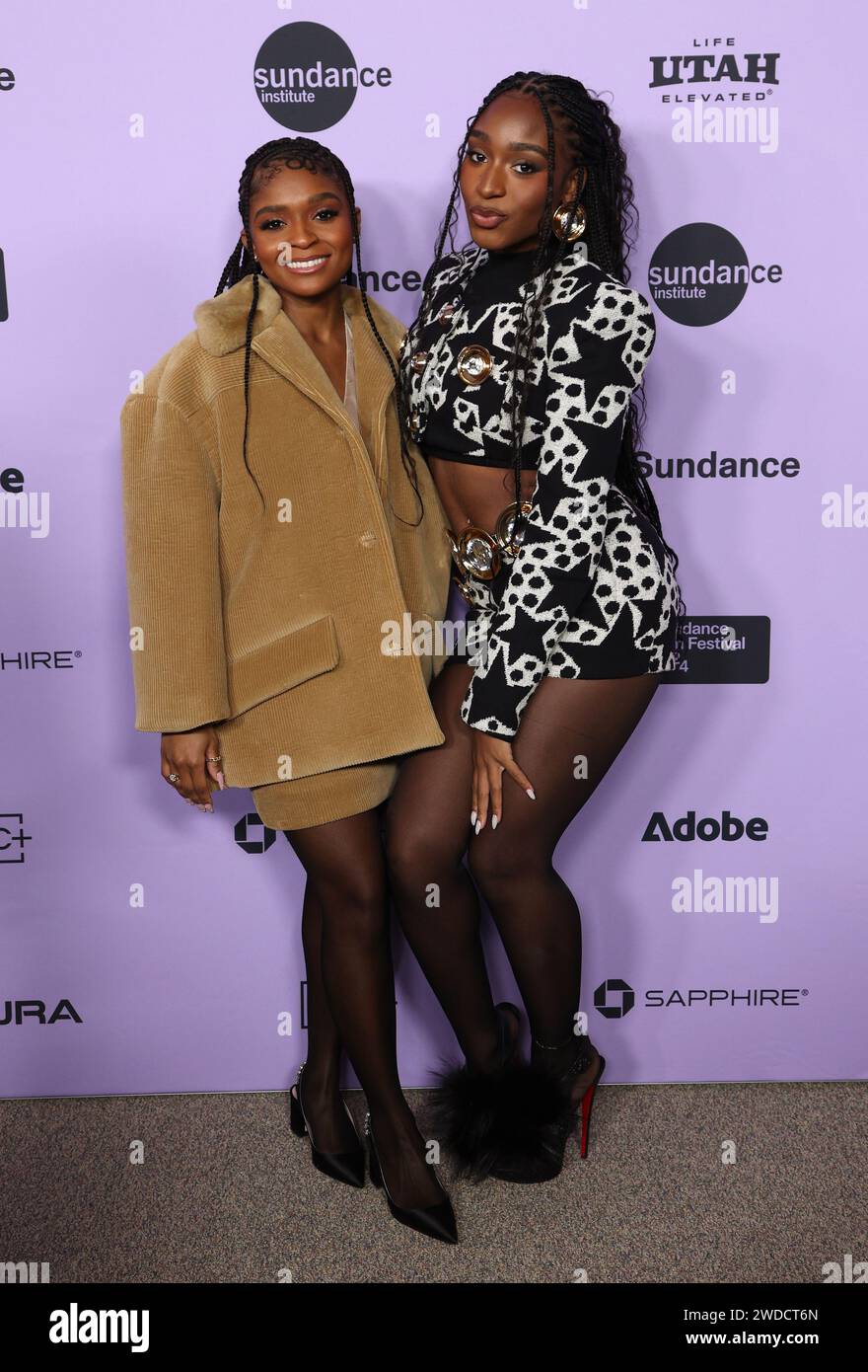 Park City, USA. 18th Jan, 2024. Dominique Thorne and Normani Kordei ...