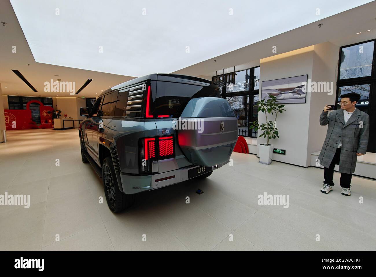 SHANGHAI, CHINA - JANUARY 19, 2024 - A model of the premium brand ...