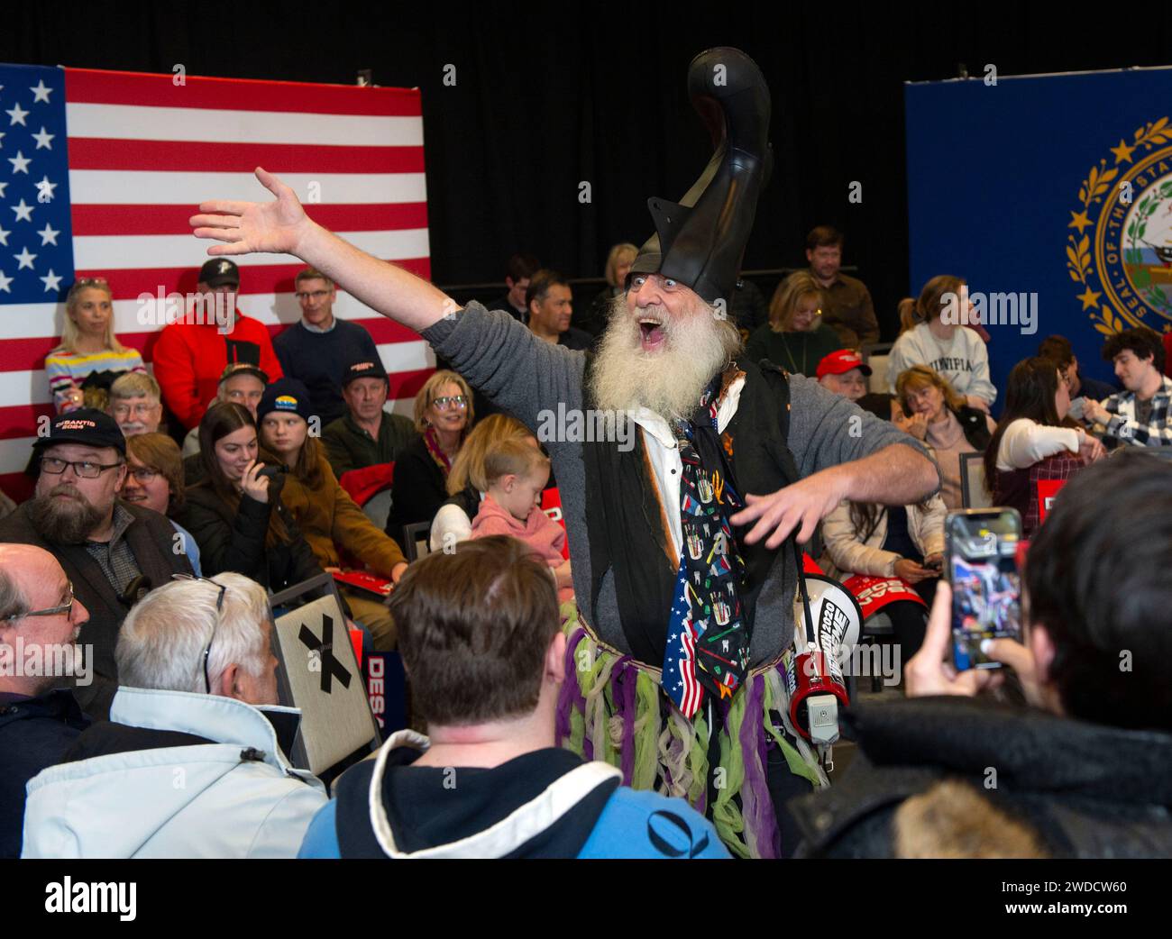 Nashua, New Hampshire, USA. 19th Jan, 2024. Perennial presidential ...
