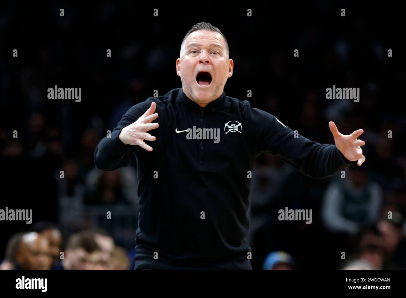 Denver Nuggets head coach Michael Malone during the second half of an ...