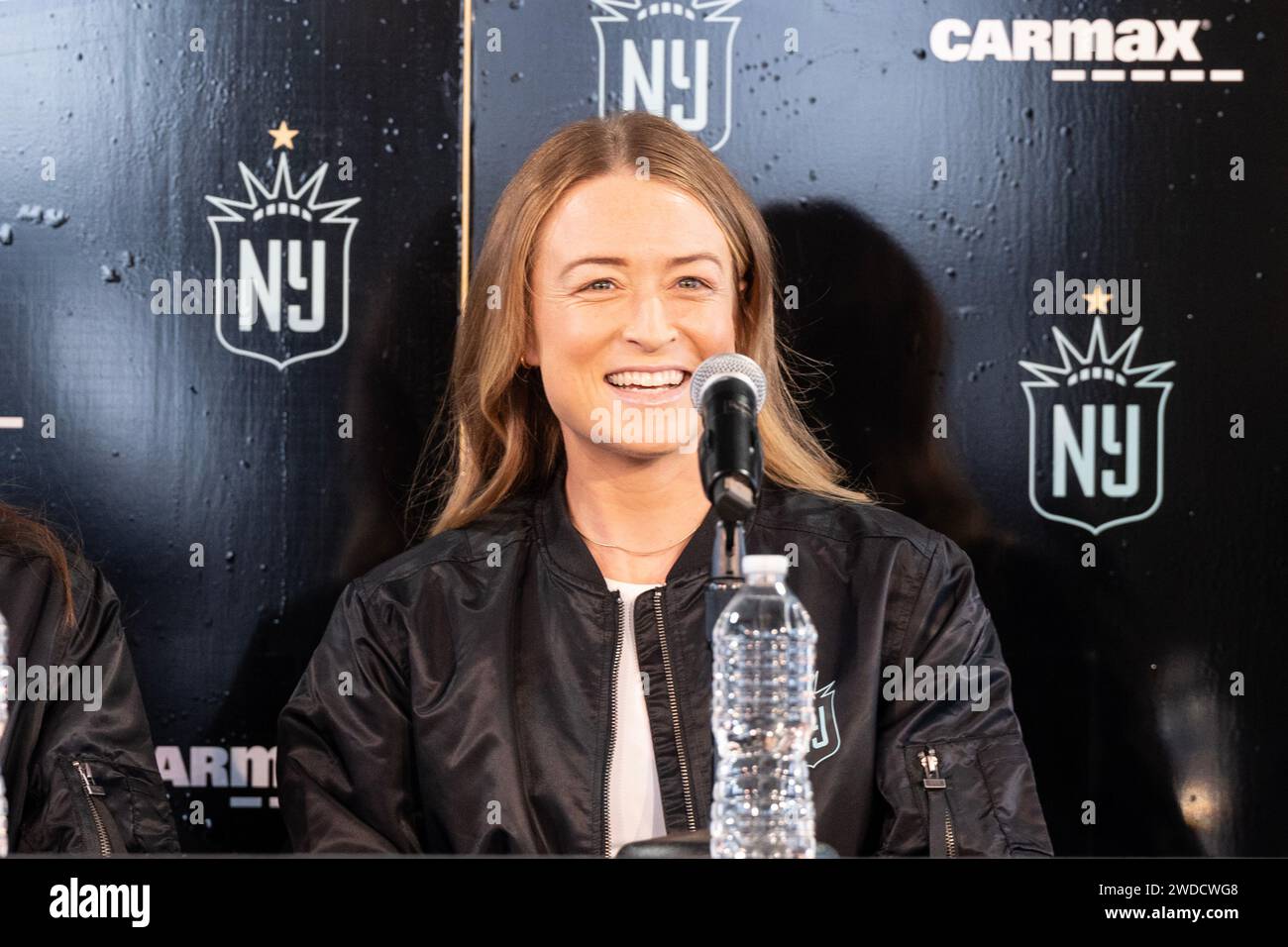 Emily Sonnett speaks at Gotham FC introduction of class 2024 new ...
