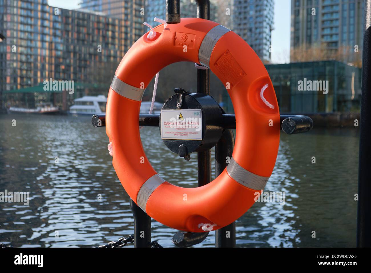 Danger Deep Water - orange life rings / Buoyancy rings - South Quay ...