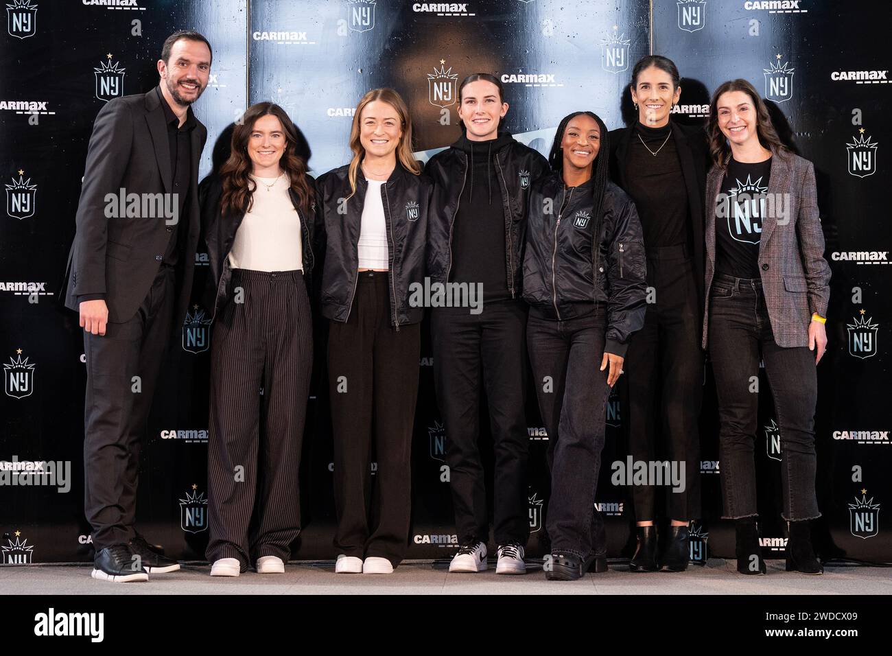New York, USA. 19th Jan, 2024. Juan Carlos Amoros, Rose Lavelle, Emily ...