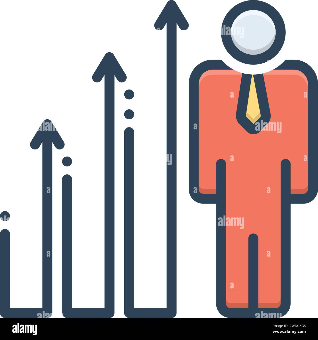 Icon for advancing,outdo Stock Vector Image & Art - Alamy