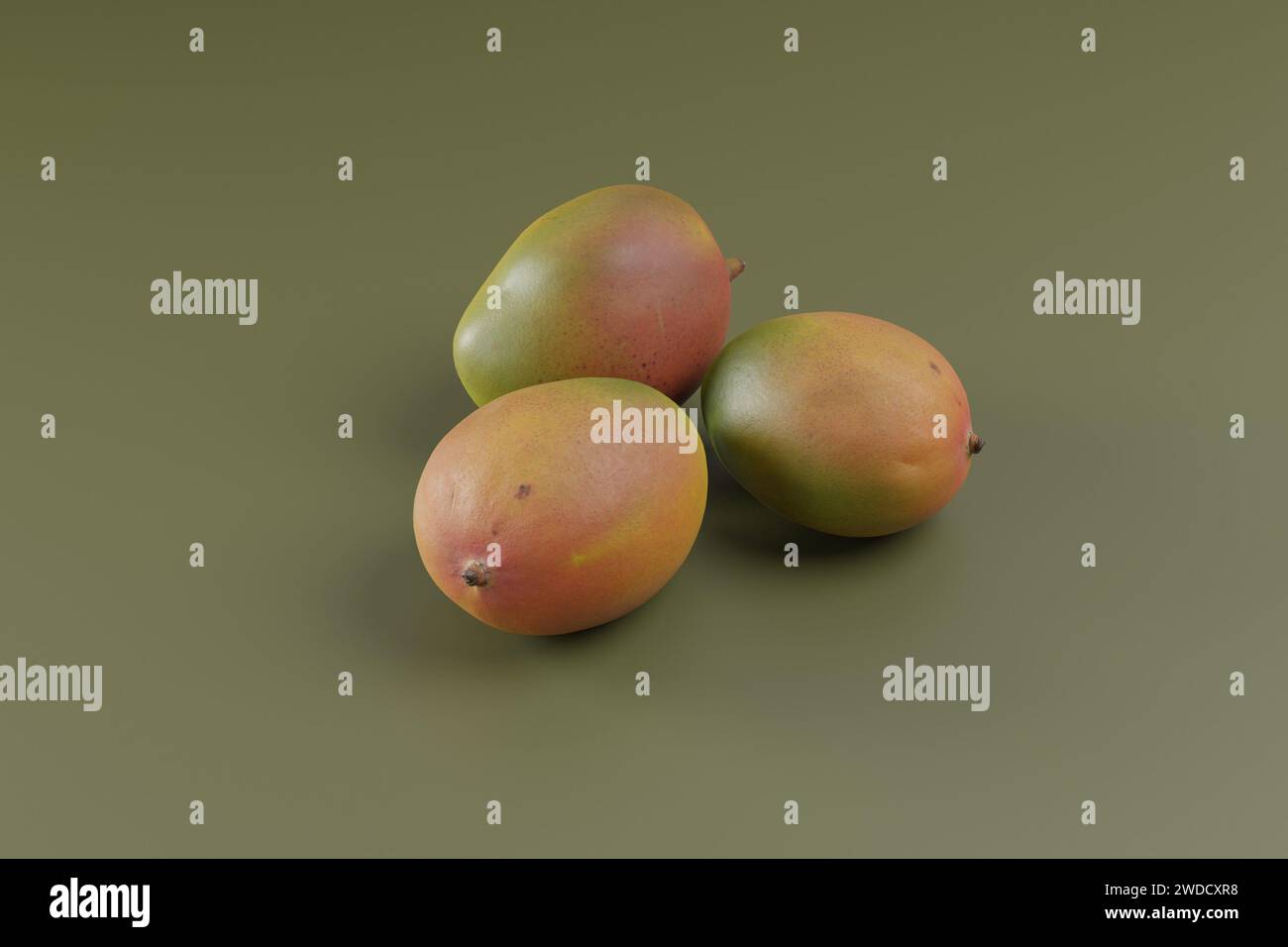 Photograph of mango with studio lighting on solid backdrop Stock Photo ...