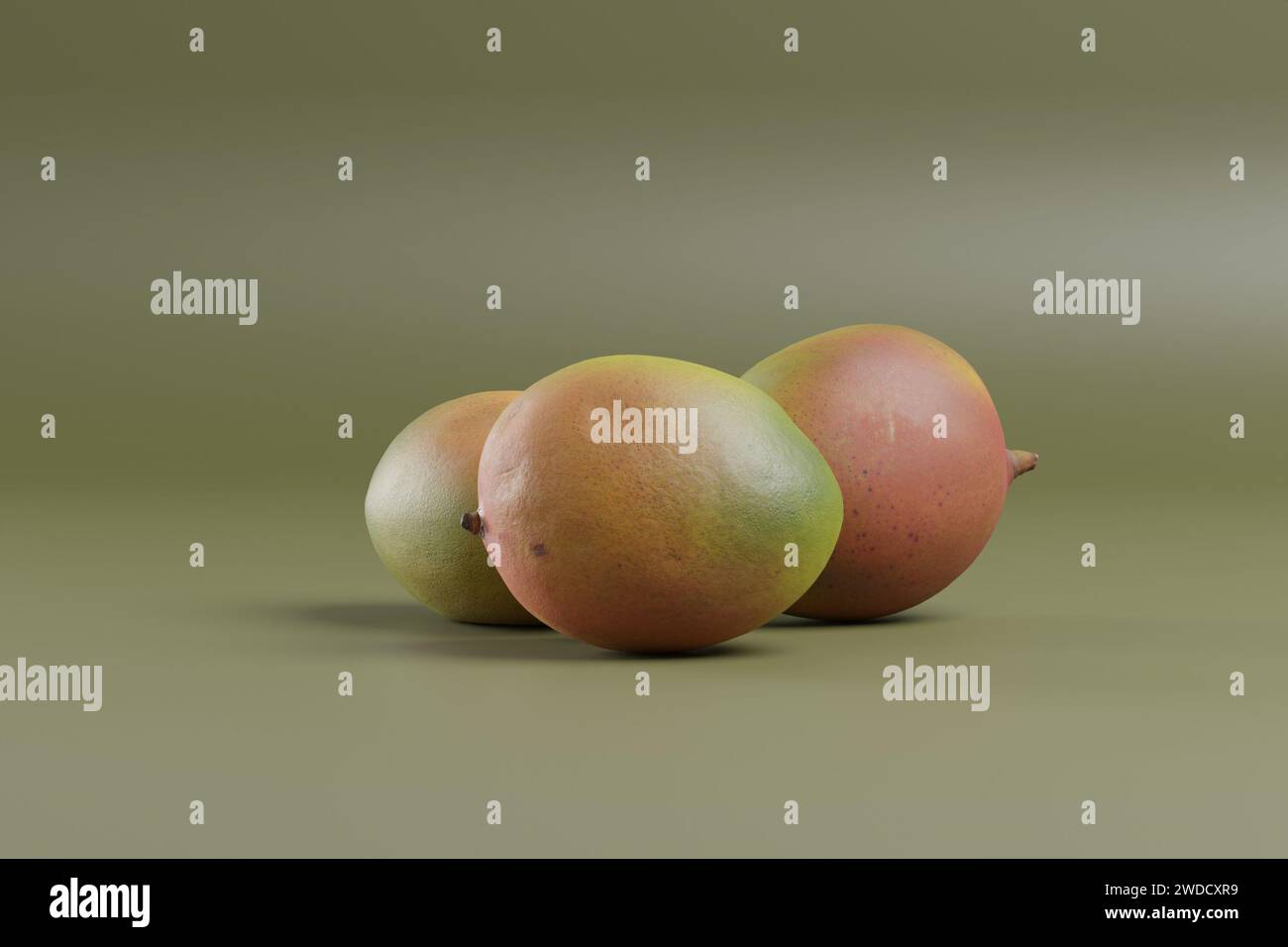 Photograph of mango with studio lighting on solid backdrop Stock Photo ...