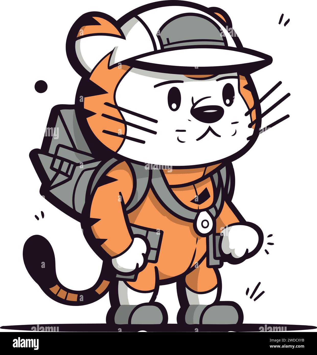 Tiger mascot costume Stock Vector Images - Alamy