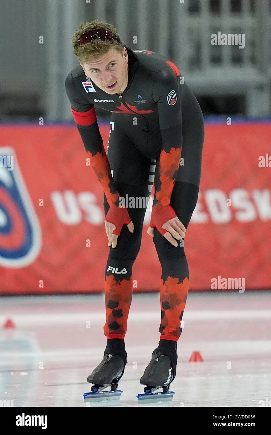 Canada's Connor Howe looks on after competing during the men's 1,500 ...