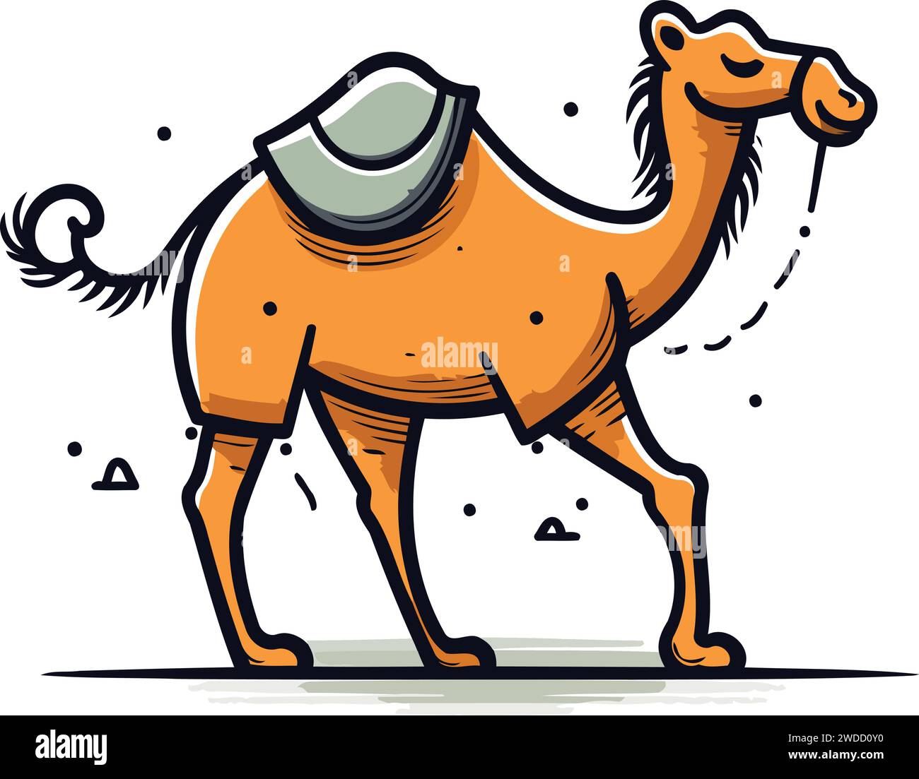 Camel with saddle Cut Out Stock Images & Pictures - Alamy