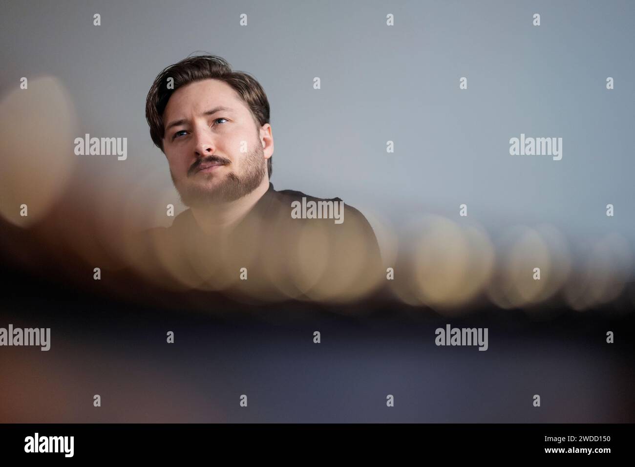Ashton Colby is photographed in his apartment in Columbus, Ohio, on ...