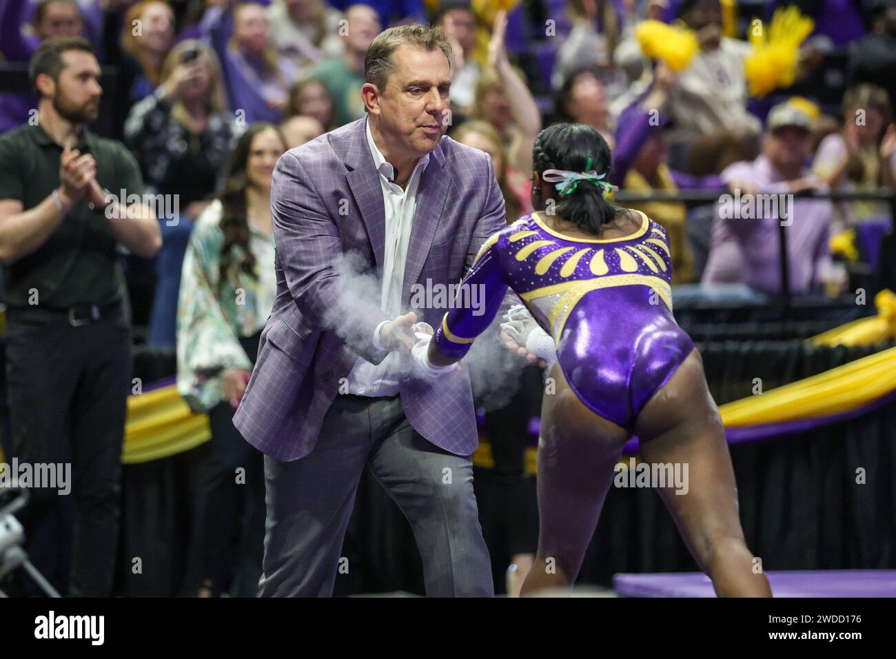 Baton Rouge, LA, USA. 19th Jan, 2024. LSU Head Coach Jay Clark ...