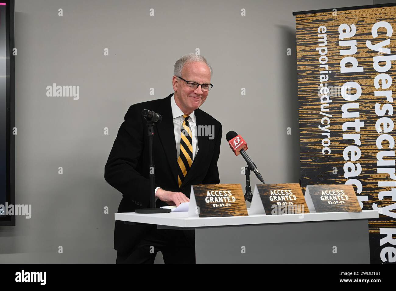 EMPORIA, KANSAS - JANUARY 19, 2024 United States Senator Jerry Moran (R ...