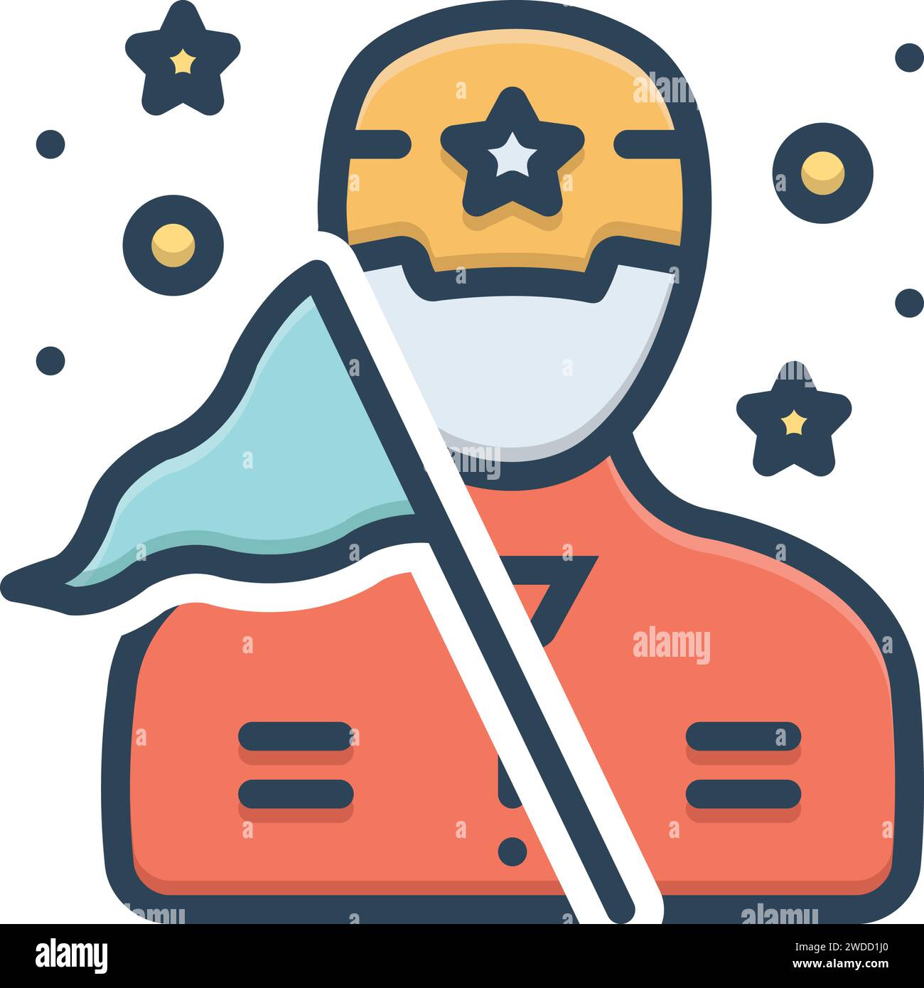 Scout flag Stock Vector Images - Alamy