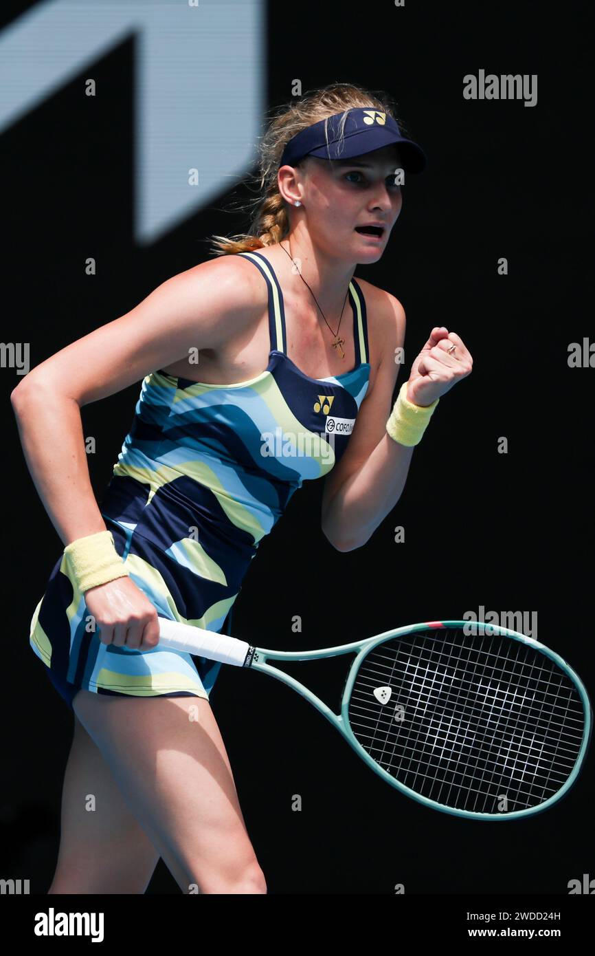 Melbourne, Victoria, Australia. 20th Jan, 2024. MELBOURNE, AUSTRALIA - JANUARY 20: Dayana ...