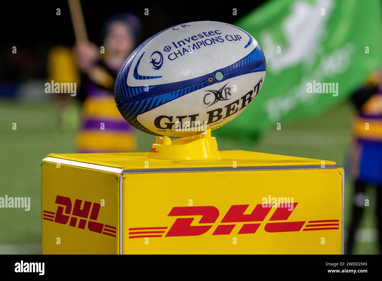Galway, Ireland. 20th Jan, 2024. The official ball during the Investec ...