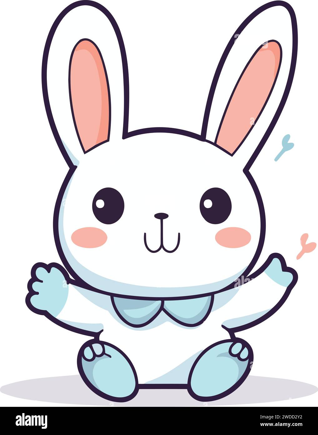 Rabbit character design. Animal cute zoo life nature character concept ...