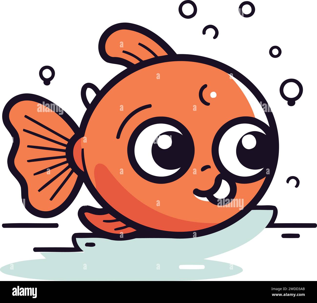 Kawaii goldfish Stock Vector Images - Alamy