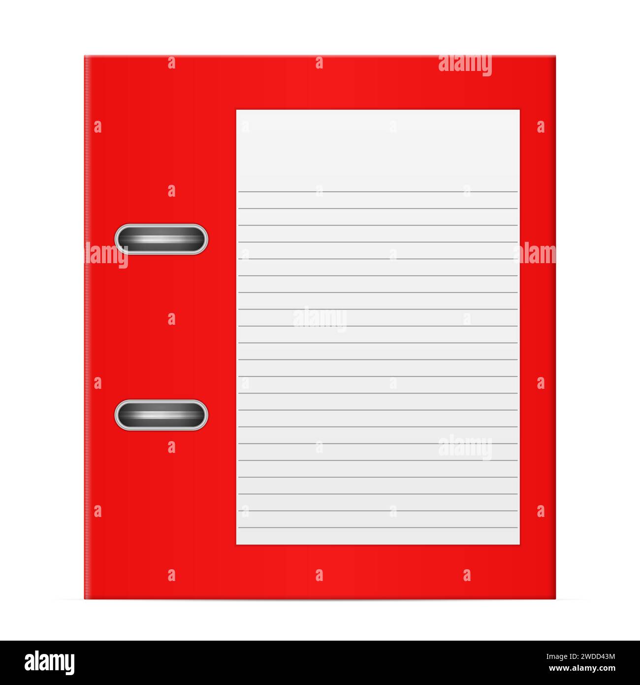 Binder on a white background. Vector illustration Stock Photo - Alamy