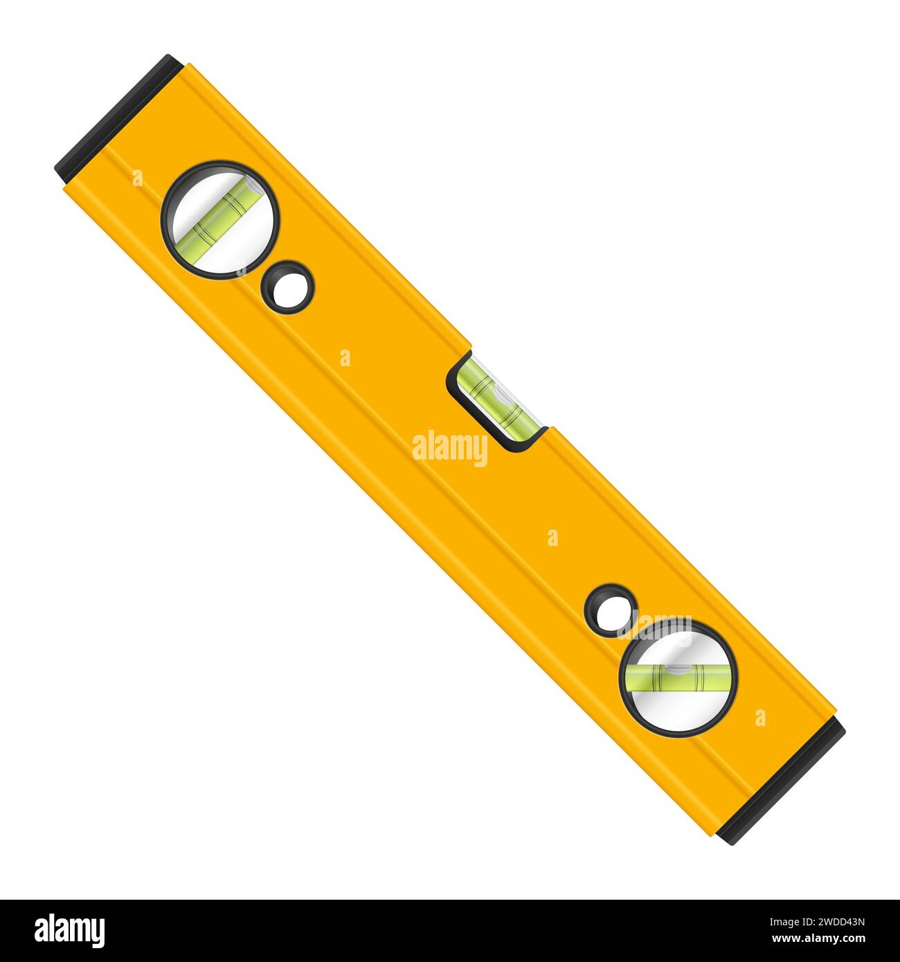 Spirit level on a white background. Vector illustration Stock Photo - Alamy