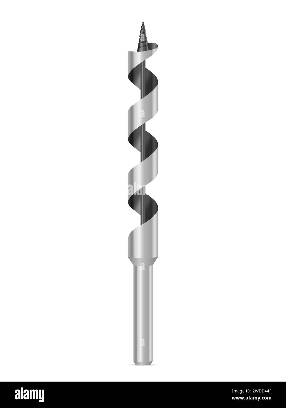 Auger drill bit on a white background. Vector illustration Stock Photo ...