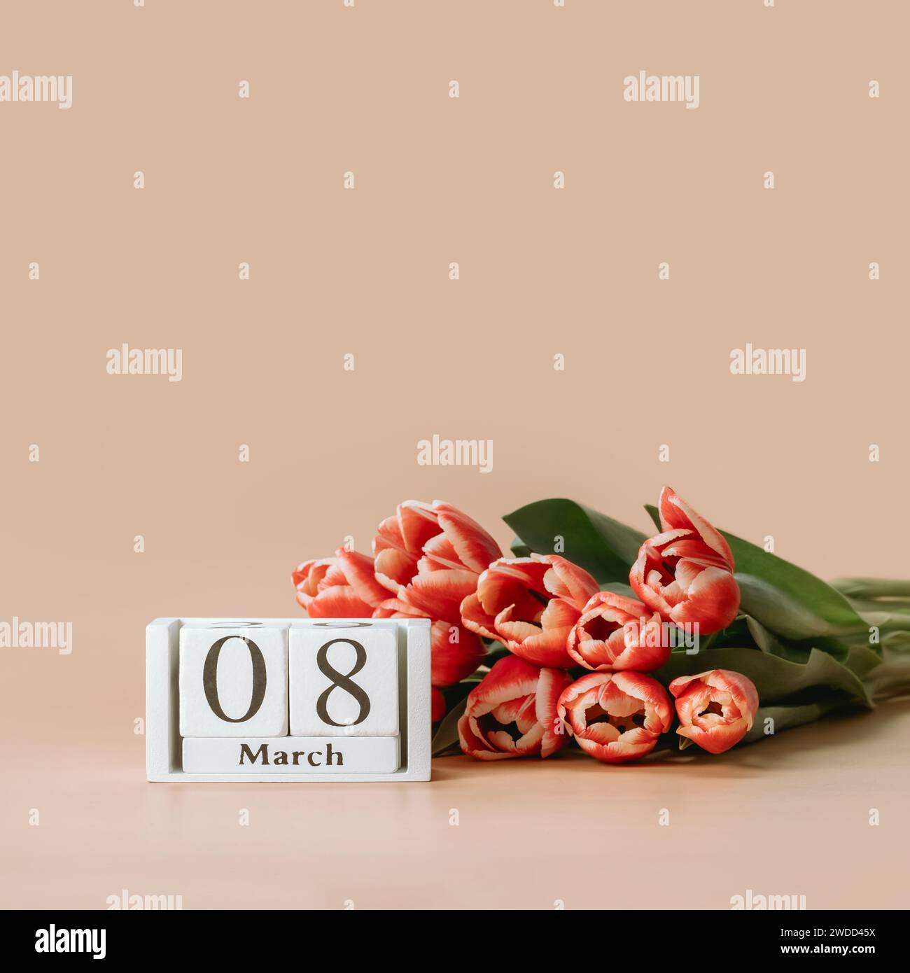 International women's day or eight march concept with copy space. 8 ...