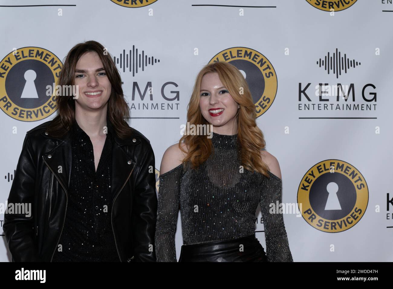 Los Angeles, USA. 19th Jan, 2024. DUPLEXITY Band (Luke Judy, Savannah ...