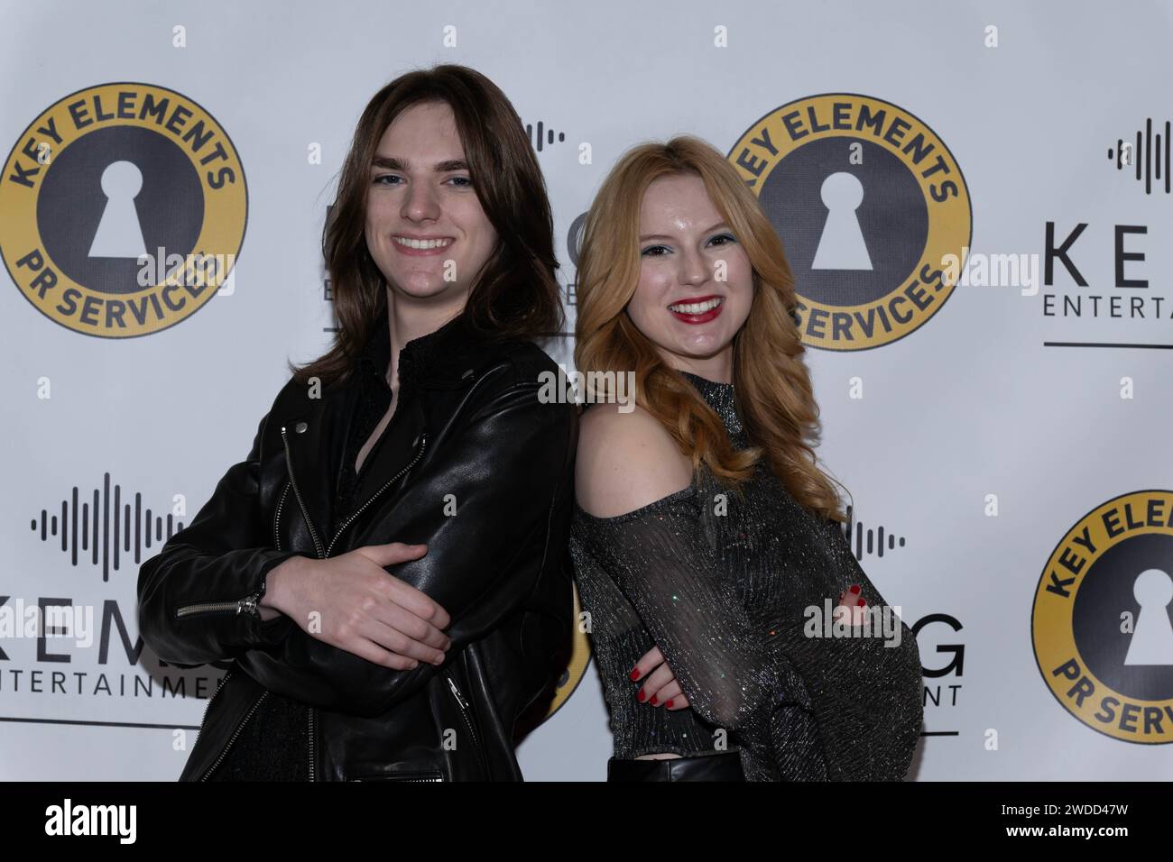 Los Angeles, USA. 19th Jan, 2024. DUPLEXITY Band (Luke Judy, Savannah ...