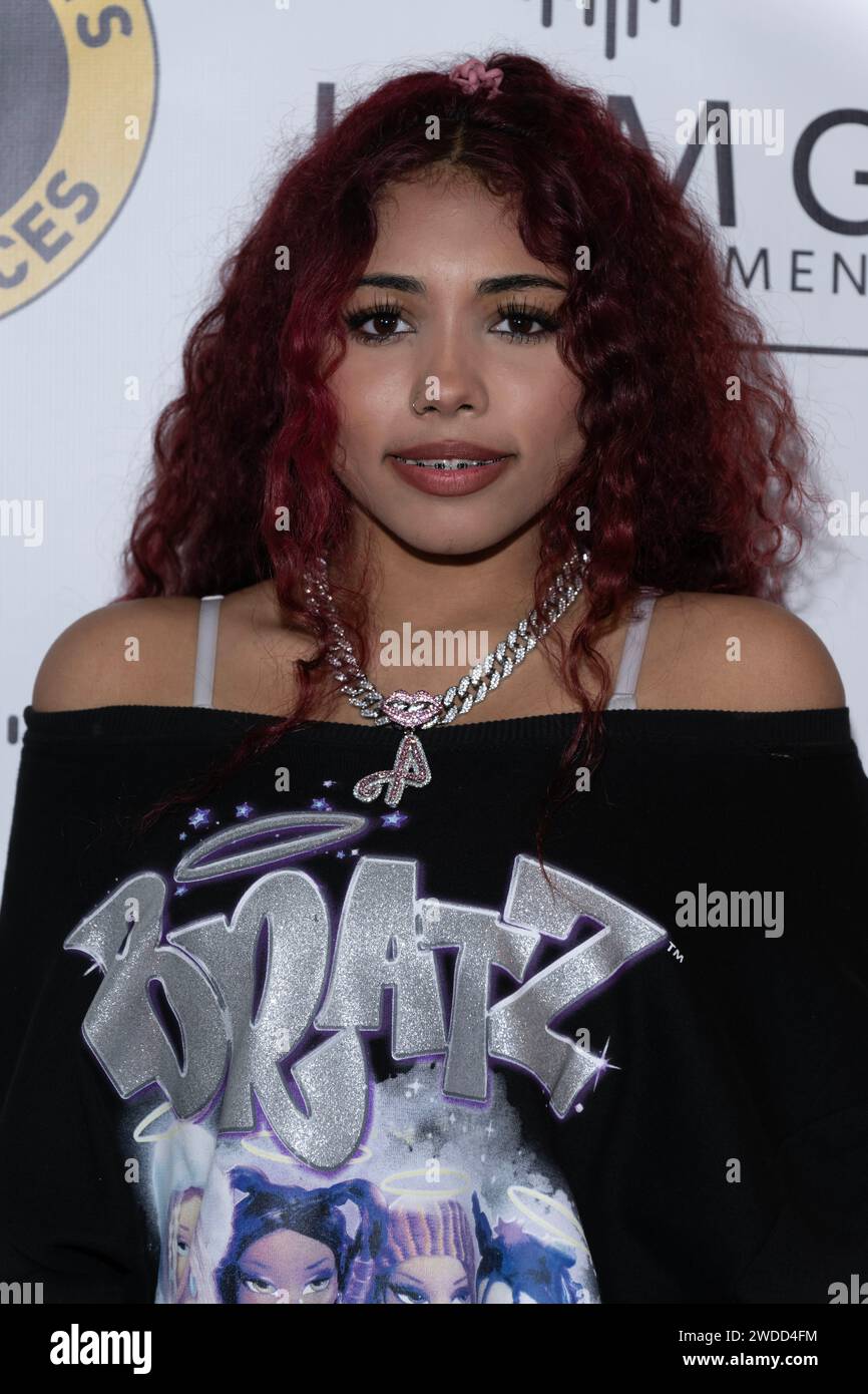 Los Angeles, USA. 19th Jan, 2024. Singer Anica Rose attends Key ...