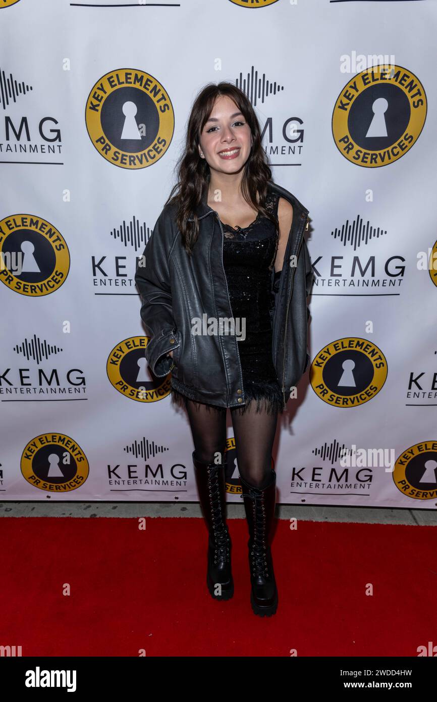 Los Angeles, USA. 19th Jan, 2024. Singer Hailey Hermida attends Key ...