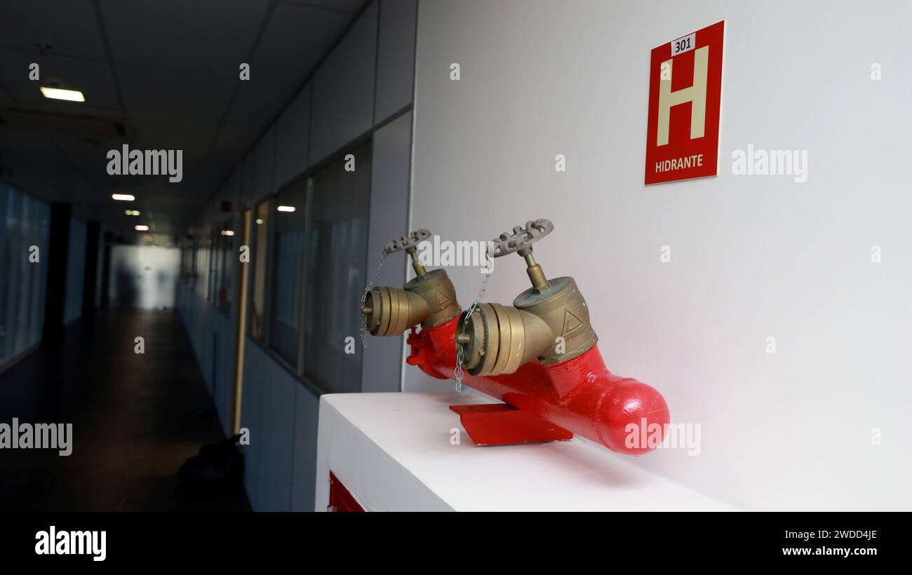 fire fighting hydrant salvador, bahia, brazil - october 10, 2023: fire ...