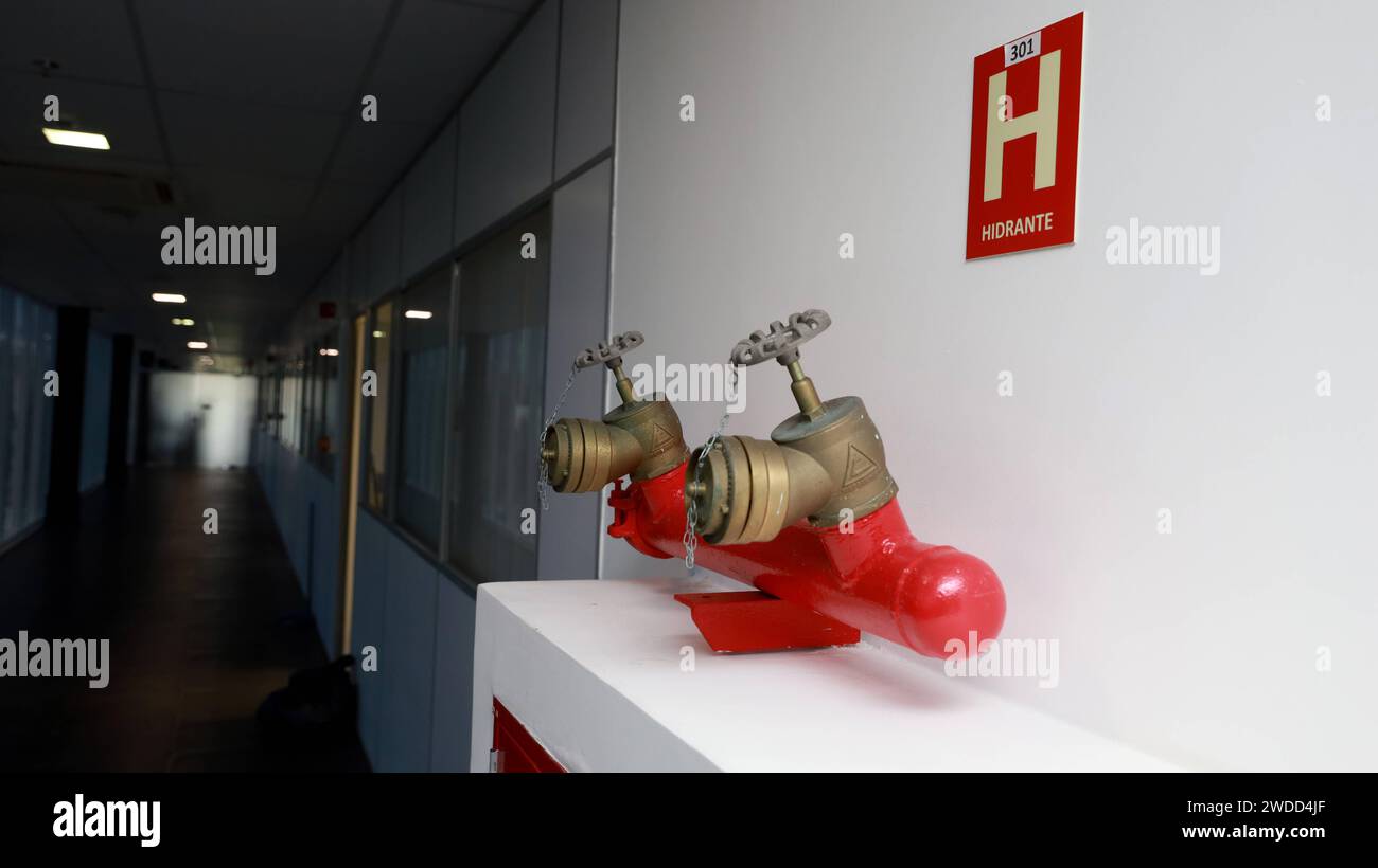 fire fighting hydrant salvador, bahia, brazil - october 10, 2023: fire ...