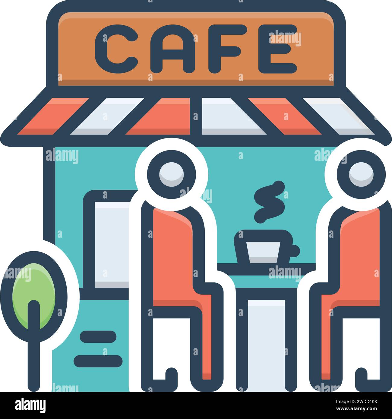 Cafes Stock Vector Images - Alamy