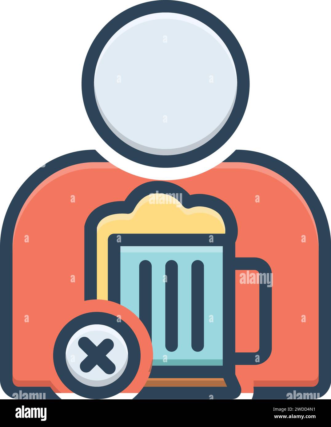 Icon for avoided,refuse Stock Vector Image & Art - Alamy