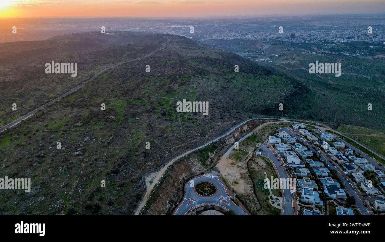 Isolated panoramic beautiful aerial drone high resolution image of Sal ...