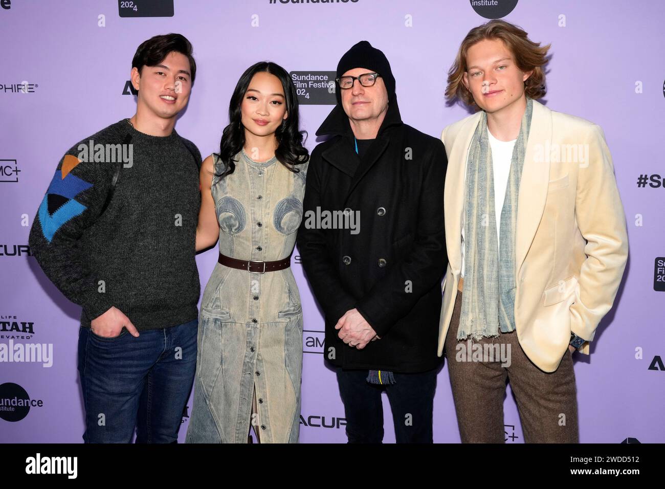 Eddy Maday, from left, Callina Liang, Steven Soderbergh and West ...