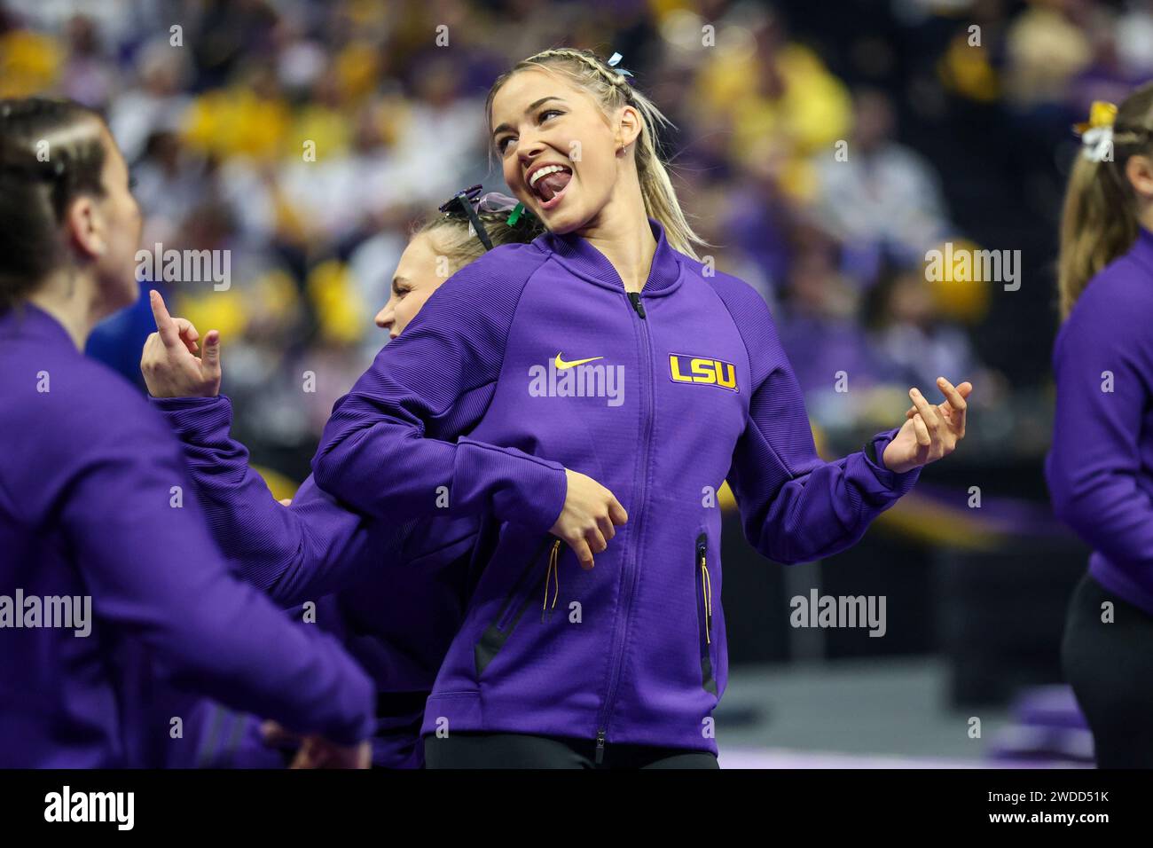 Baton Rouge, LA, USA. 19th Jan, 2024. LSU's Olivia ''Livvy'' Dunne ...