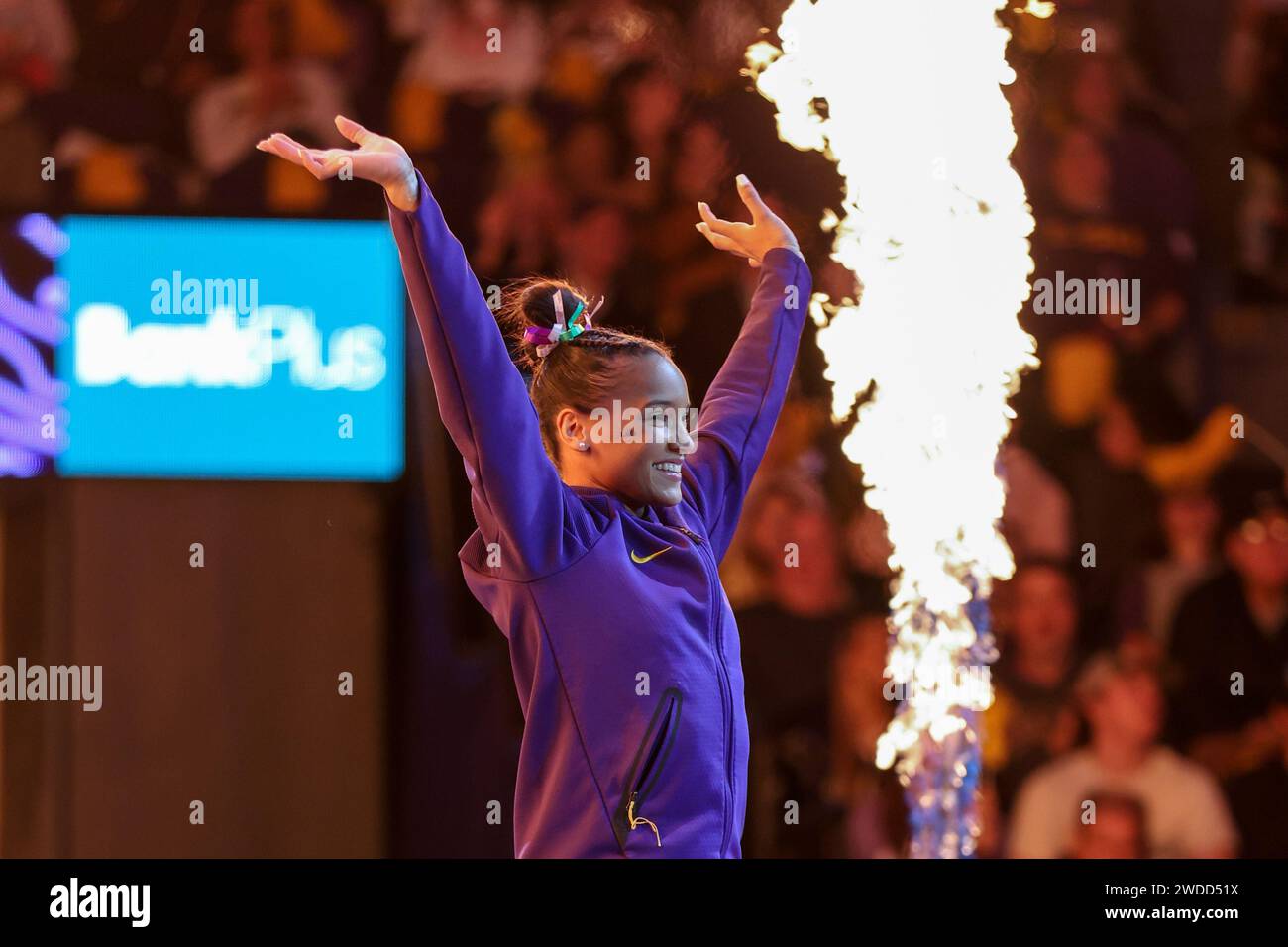 Baton Rouge, LA, USA. 19th Jan, 2024. LSU's Haleigh Bryant is ...