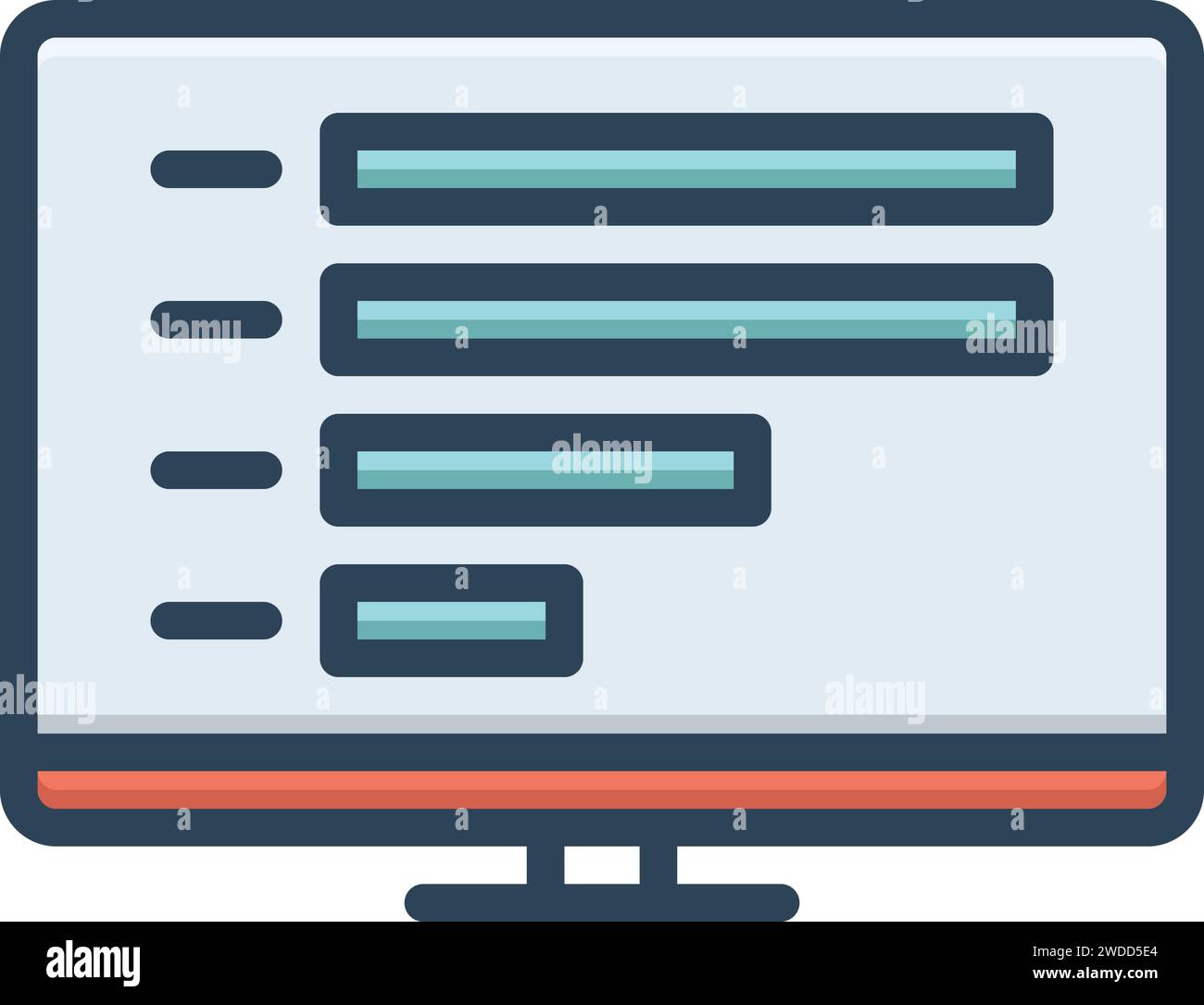 Icon for crontab,monitor Stock Vector Image & Art - Alamy