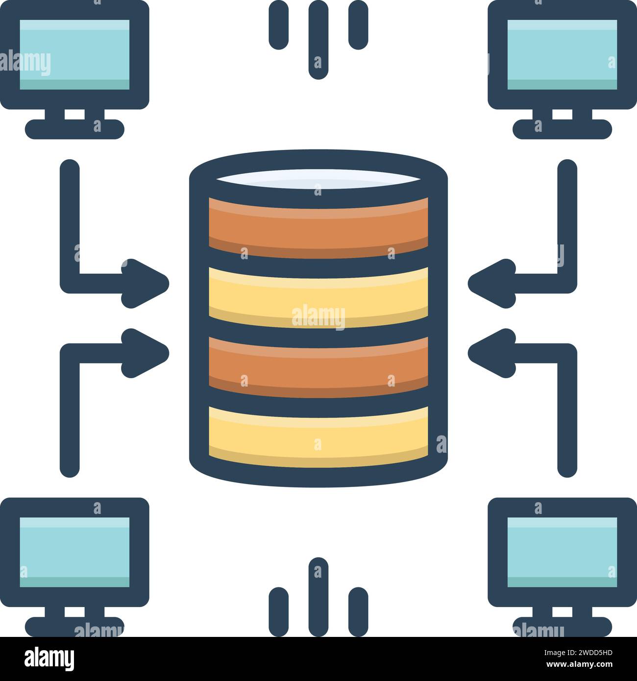 Icon for data,warehouse Stock Vector Image & Art - Alamy