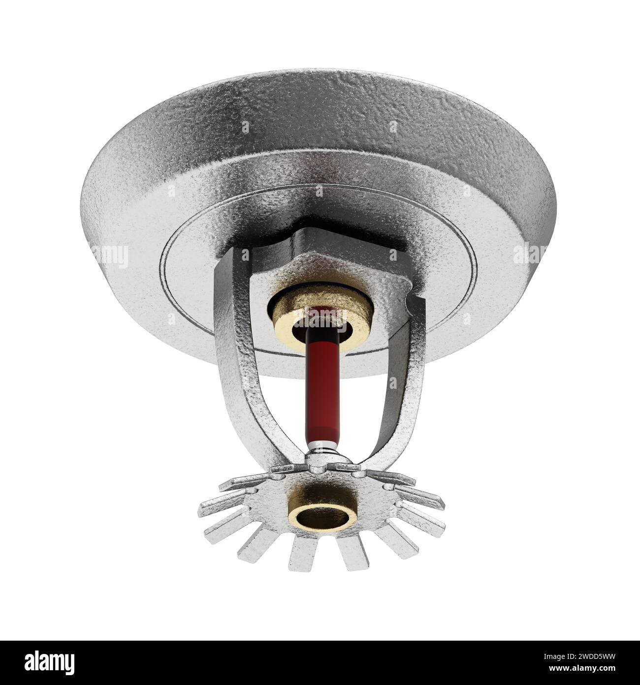 Fire sprinkler isolated on white background. 3D illustration Stock ...